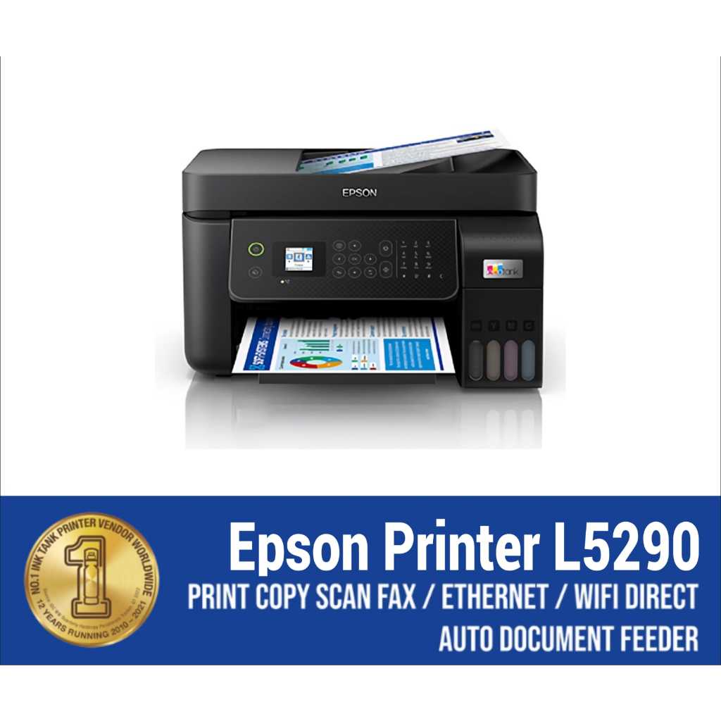 Jual Printer EPSON L5290 - Print Scan Copy Fax Wifi ADF | Shopee Indonesia