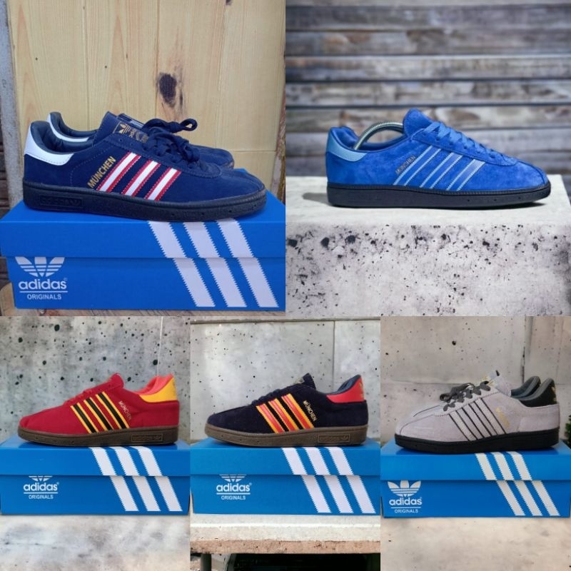 Jual Sepatu sneakers casual pria adidas munchen edge | Shopee Indonesia