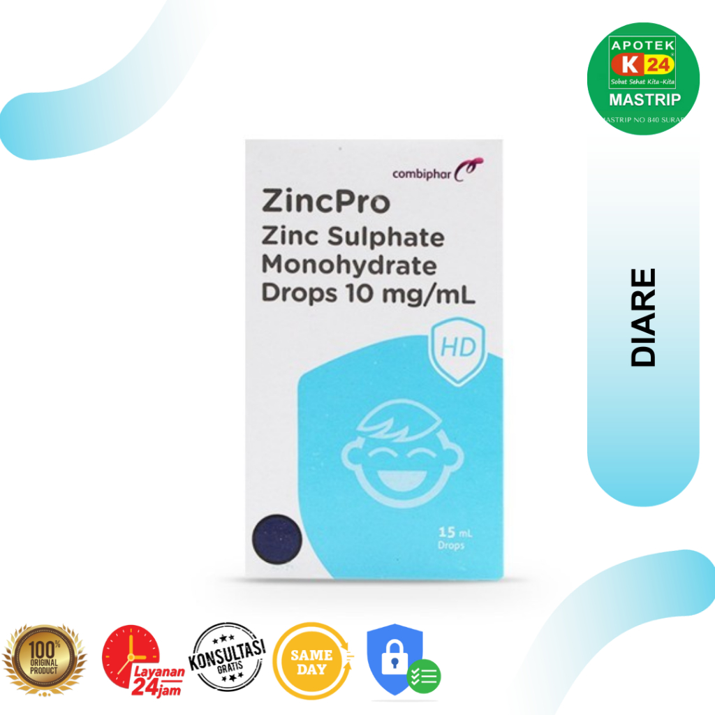 Jual Zincpro Drop / Diare / 2 Bulan-5 Tahun / Apel / 15ml | Shopee ...