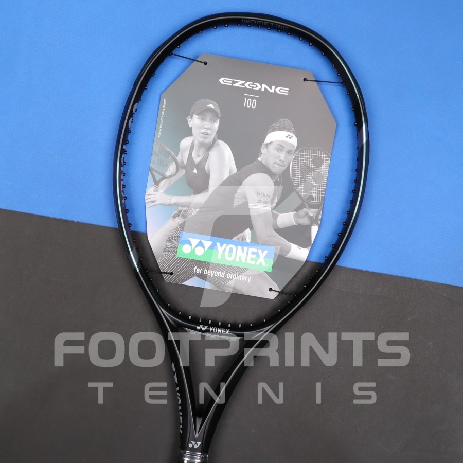 Jual Raket Tenis Yonex Ezone 2024 Aqua Night Black 100 Tennis Racket 300 gr | Shopee Indonesia