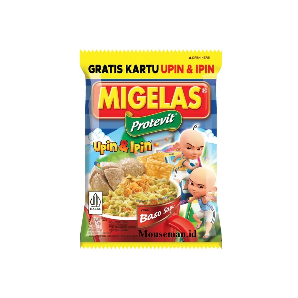 Jual MIGELAS Protevit Mi Instan Mie Gelas Rasa BASO SAPI 30gr | Shopee ...