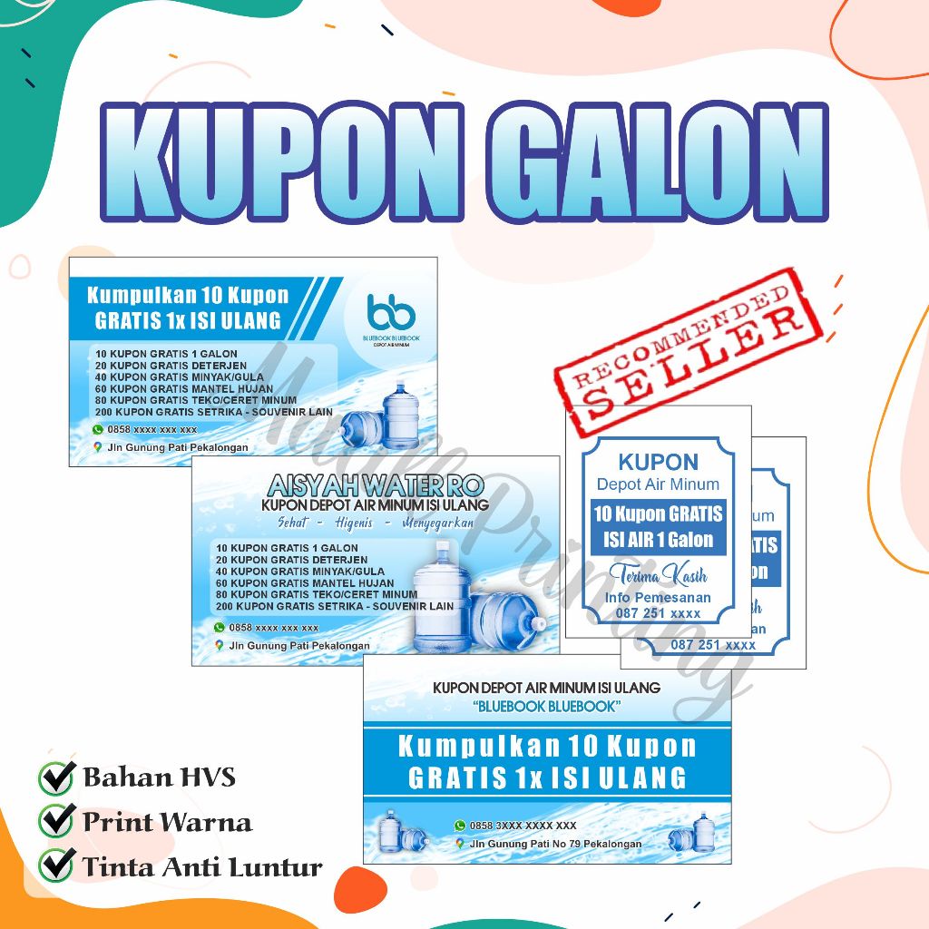 Jual KUPON GALON / KUPON DEPOT AIR ISI ULANG | Shopee Indonesia