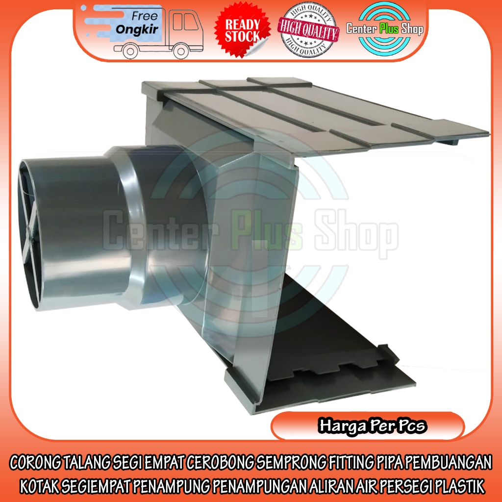 Jual Corong Pipa Plastik Talang Air PVC Kotak 4 Petak Persegi Daku ...