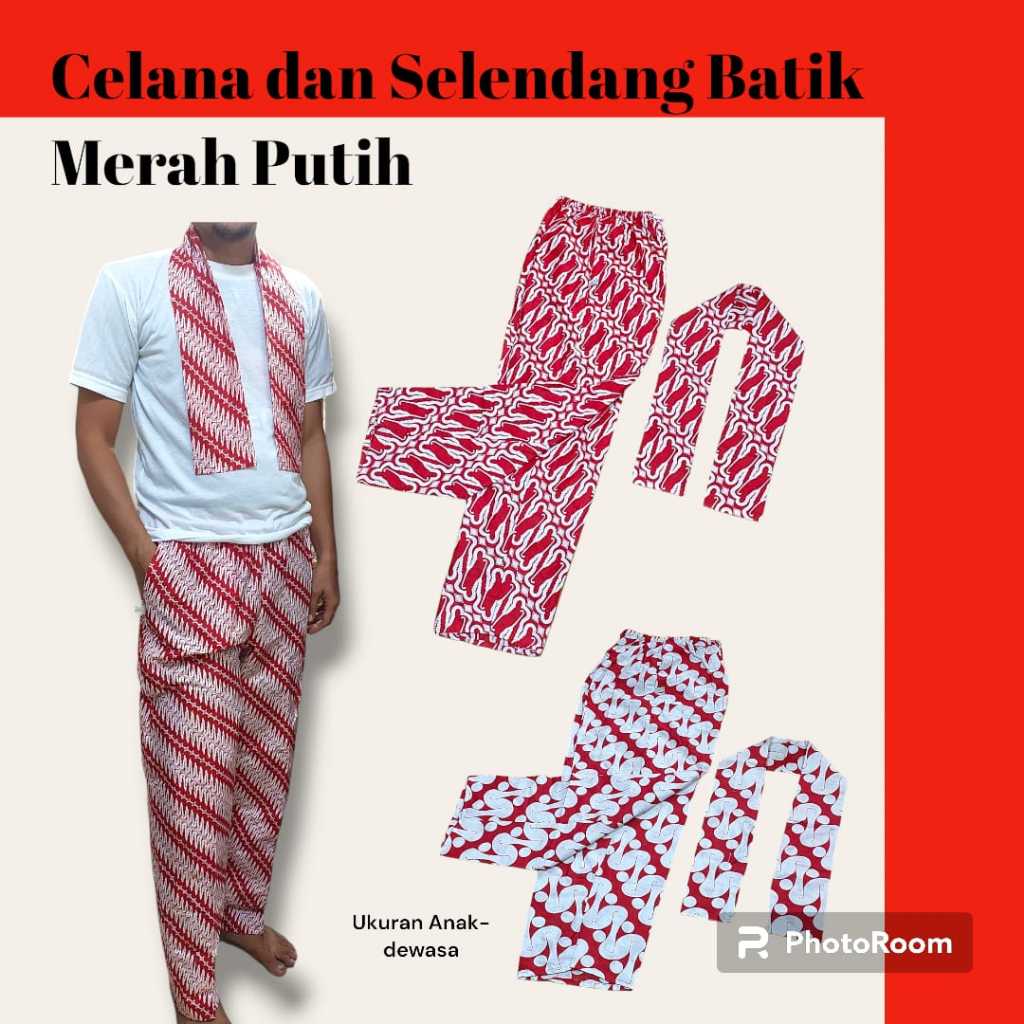 Jual Celana Boim Dan Selendang Batik Merah Putih Untuk Anak sampai ...
