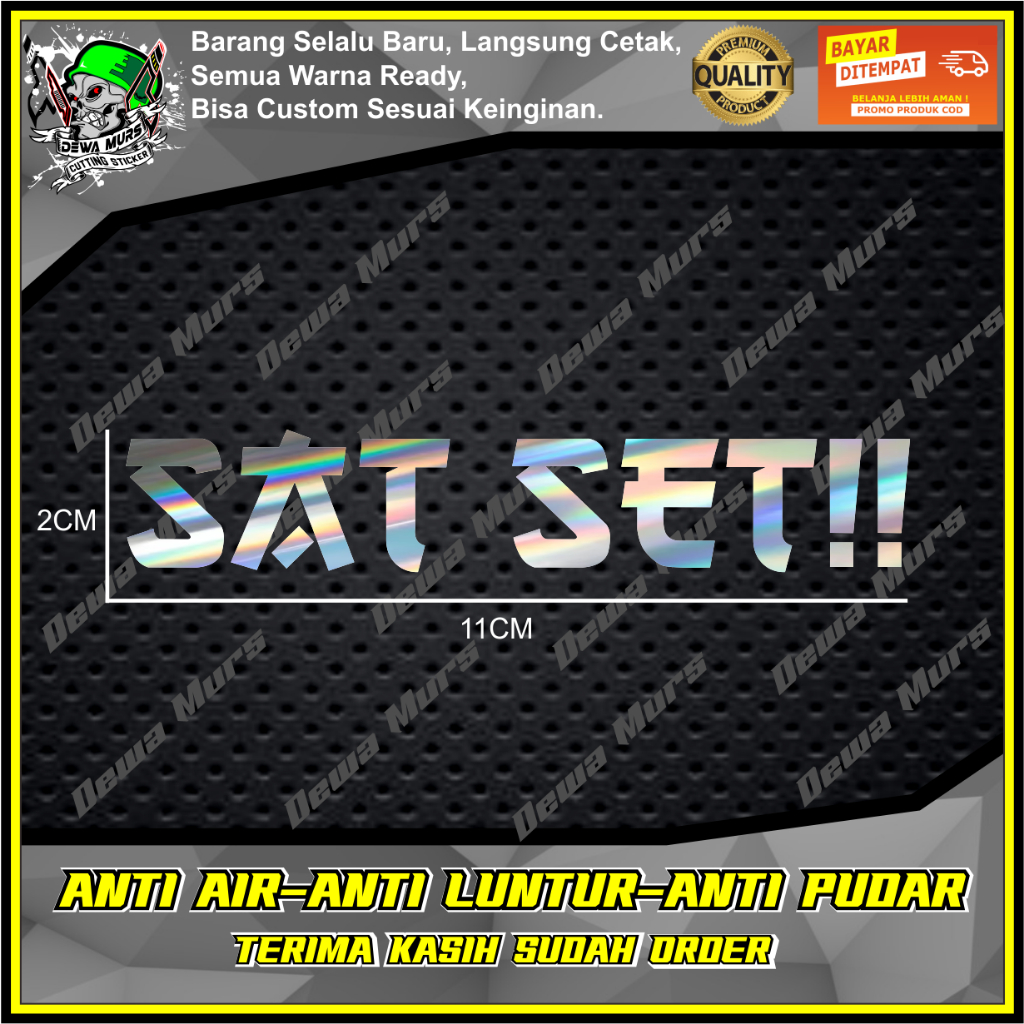 Jual Cutting Sticker SAT SET!! Cocok Buat Motor Dan Mobil Stiker ...
