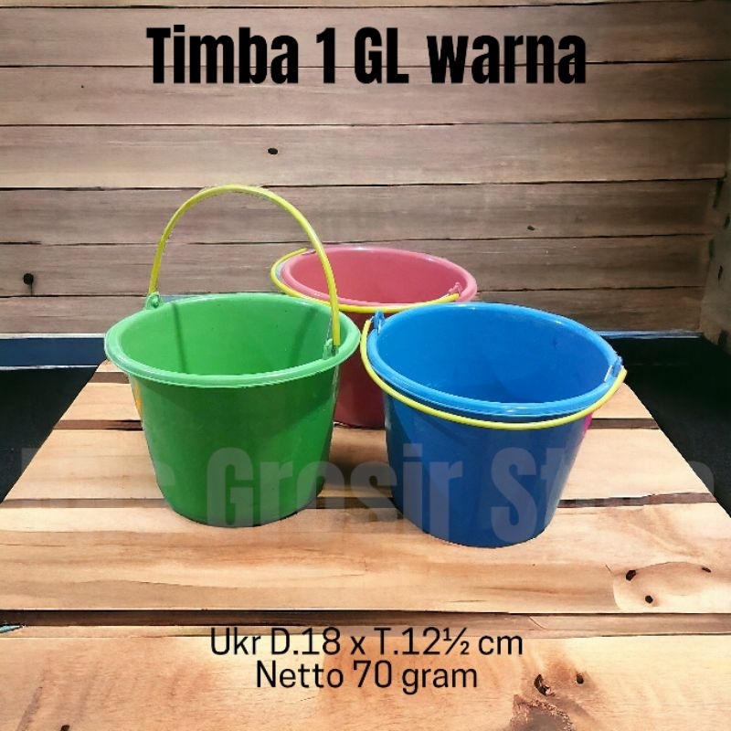 Jual Timba sabun kecil 1 GL warna warni - timba serbaguna plastik ...