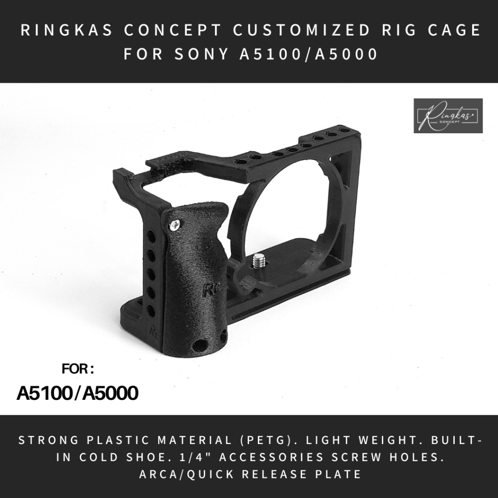 Jual RINGKAS CONCEPT Sony A5000 A5100 Customized Rig Cage Case Cold ...