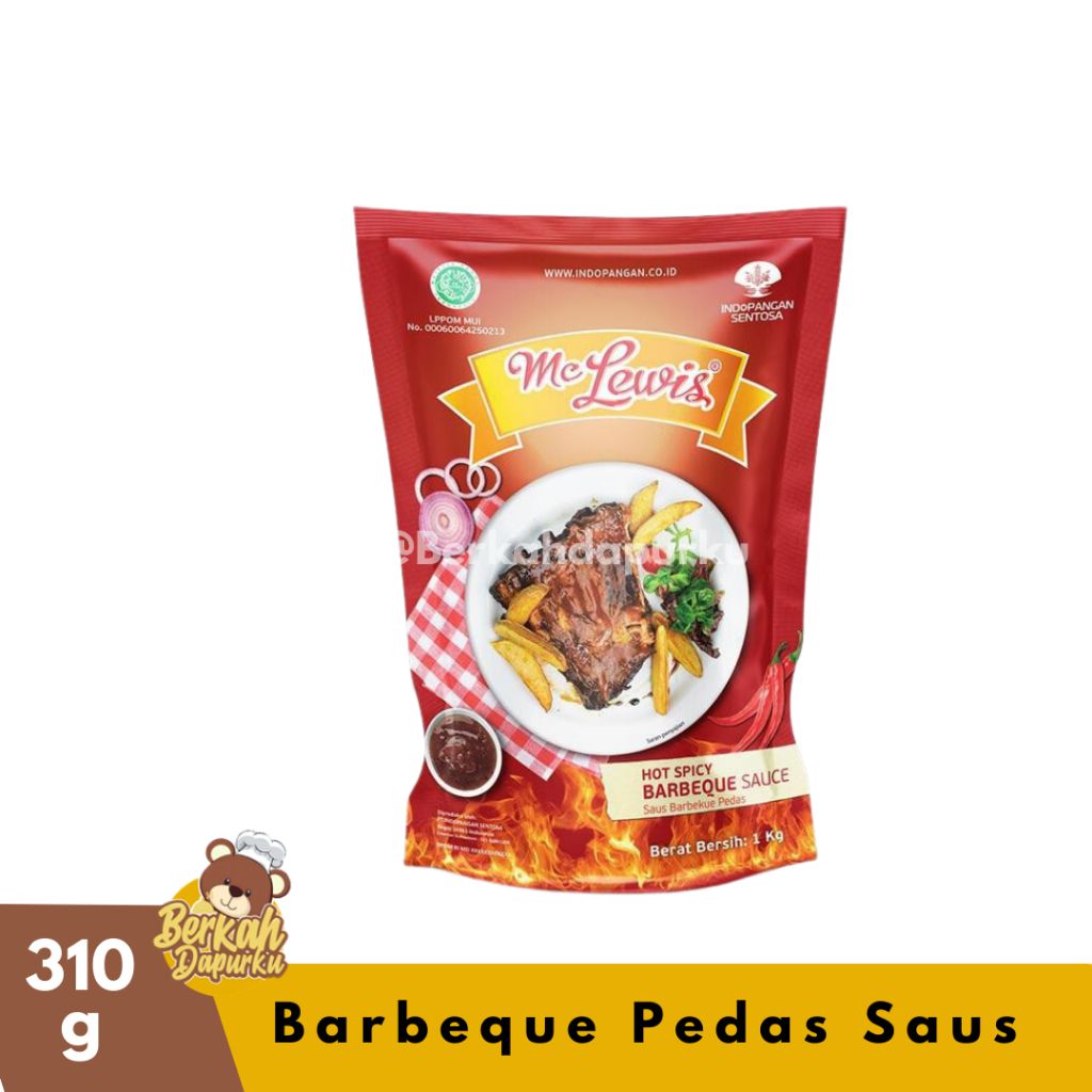 Jual Mc lewis Saus Barbeque Pedas 310g Distributor Frozen & Food Murah ...