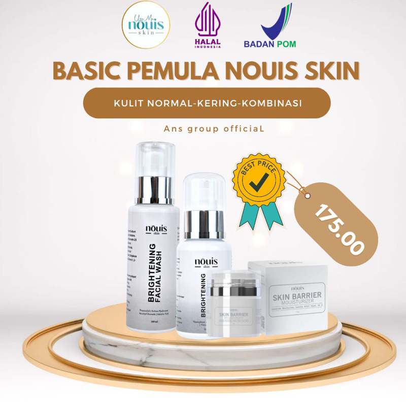 Jual paket basic skin nouis skin kulit normal-kering-kombinasi | Shopee ...