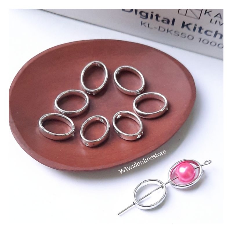 Jual (30 biji) MANIK CCB OVAL SILVER | Shopee Indonesia