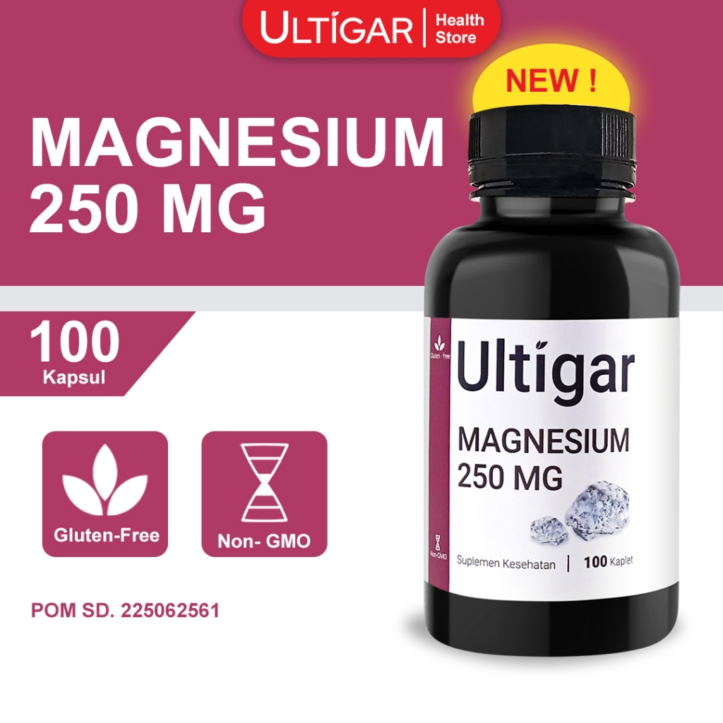 Jual Ultigar Magnesium 250 mg - Botol isi 100 Kaplet - Suplemen ...