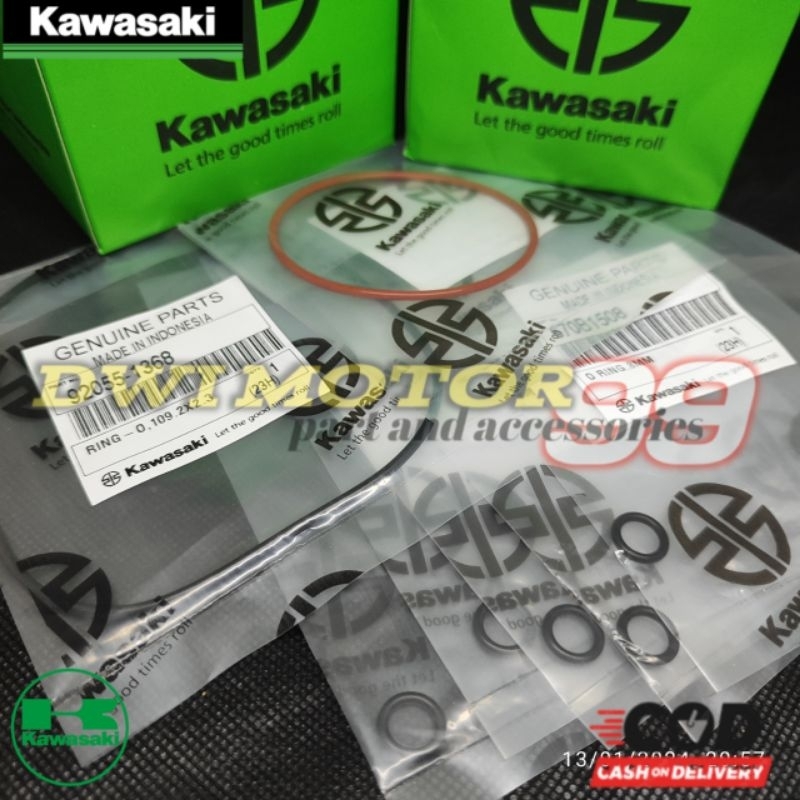 Jual PAKET SEAL ORING O RING HEAD NINJA MERAH HITAM 7 PCS NINJA R RR ...