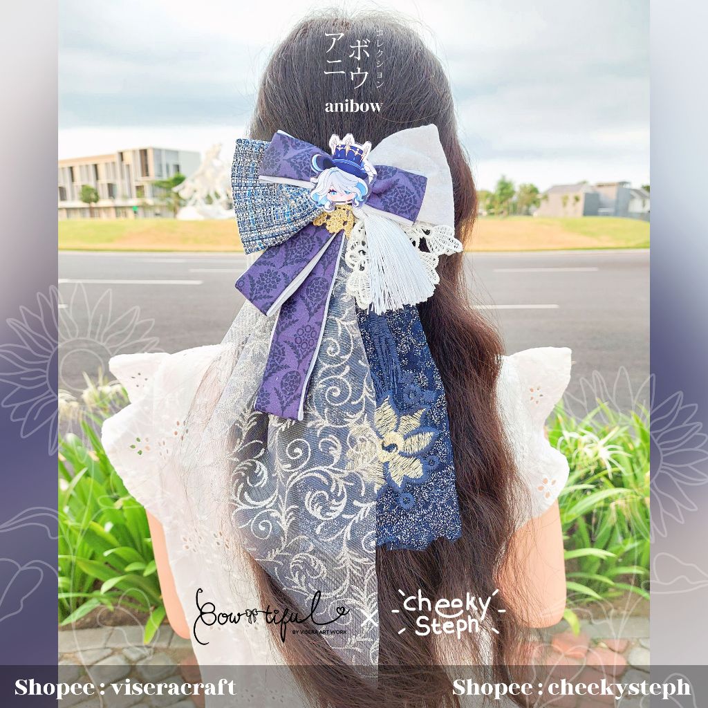 Jual Anibow Furina 1 Genshin Impact Bow Jepit Rambut Aksesoris Cosplay ...
