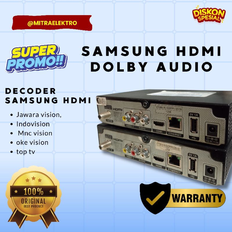 Jual RECEIVER DECODER SAMSUNG HDMI. INDOVISION MNC VISION | Shopee ...