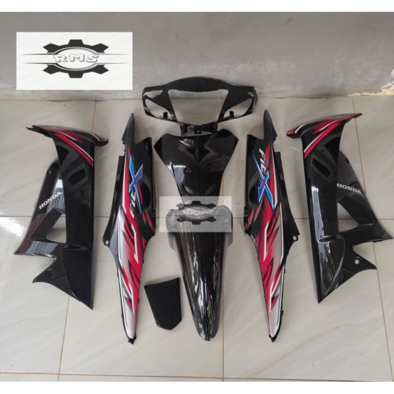 Jual cover full body halus Honda Supra fit new /fit x fit 110 cc hitam ...