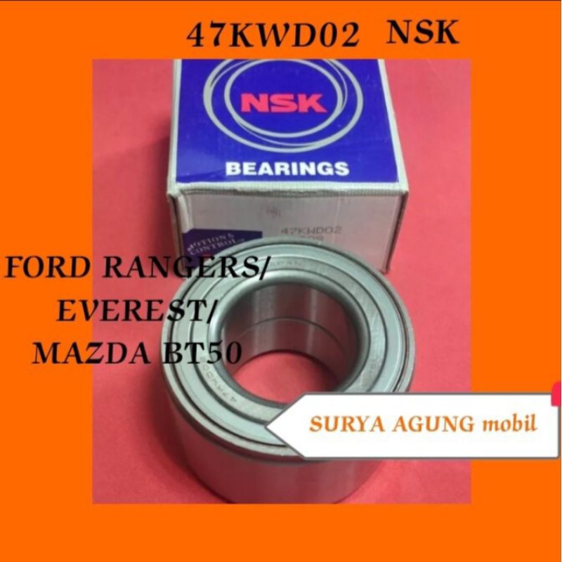 Jual BEARING RODA DEPAN 47KWD02 NON ABS FORD RANGER EVEREST BT50 ...
