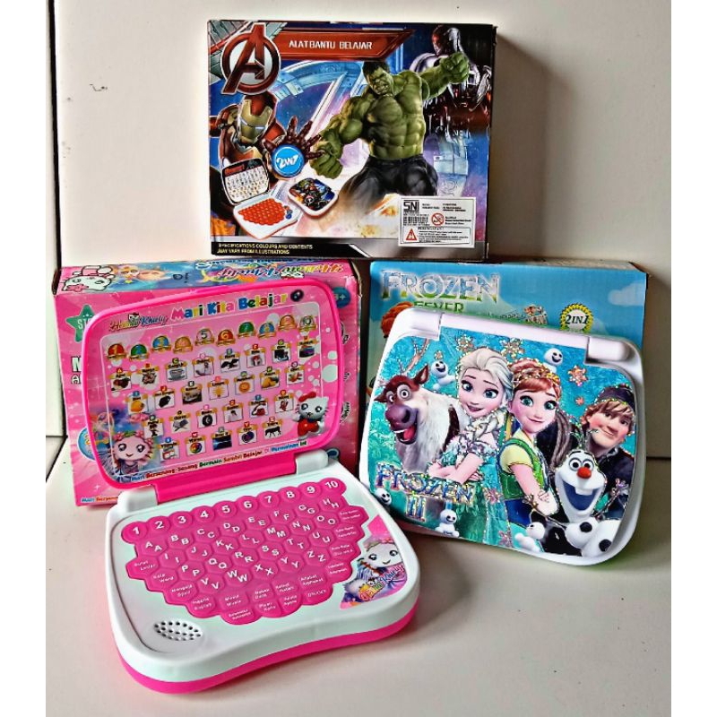 Jual mainan laptop anak / mainan laptop edukasi anak / mainan mini ...