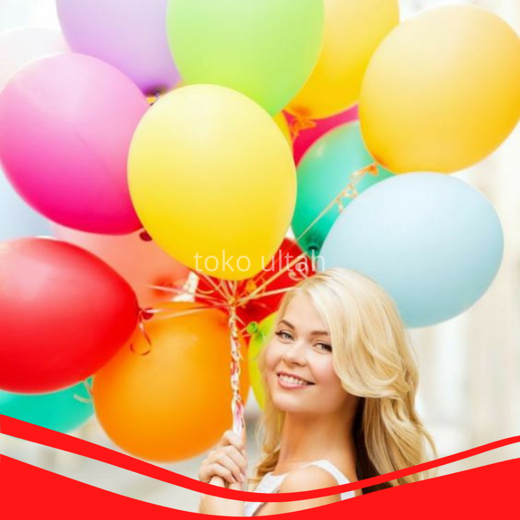 Jual [10pcs] Balon Latex Doff Besar 12 Inci / 40cm Tebal 2.8gram ...
