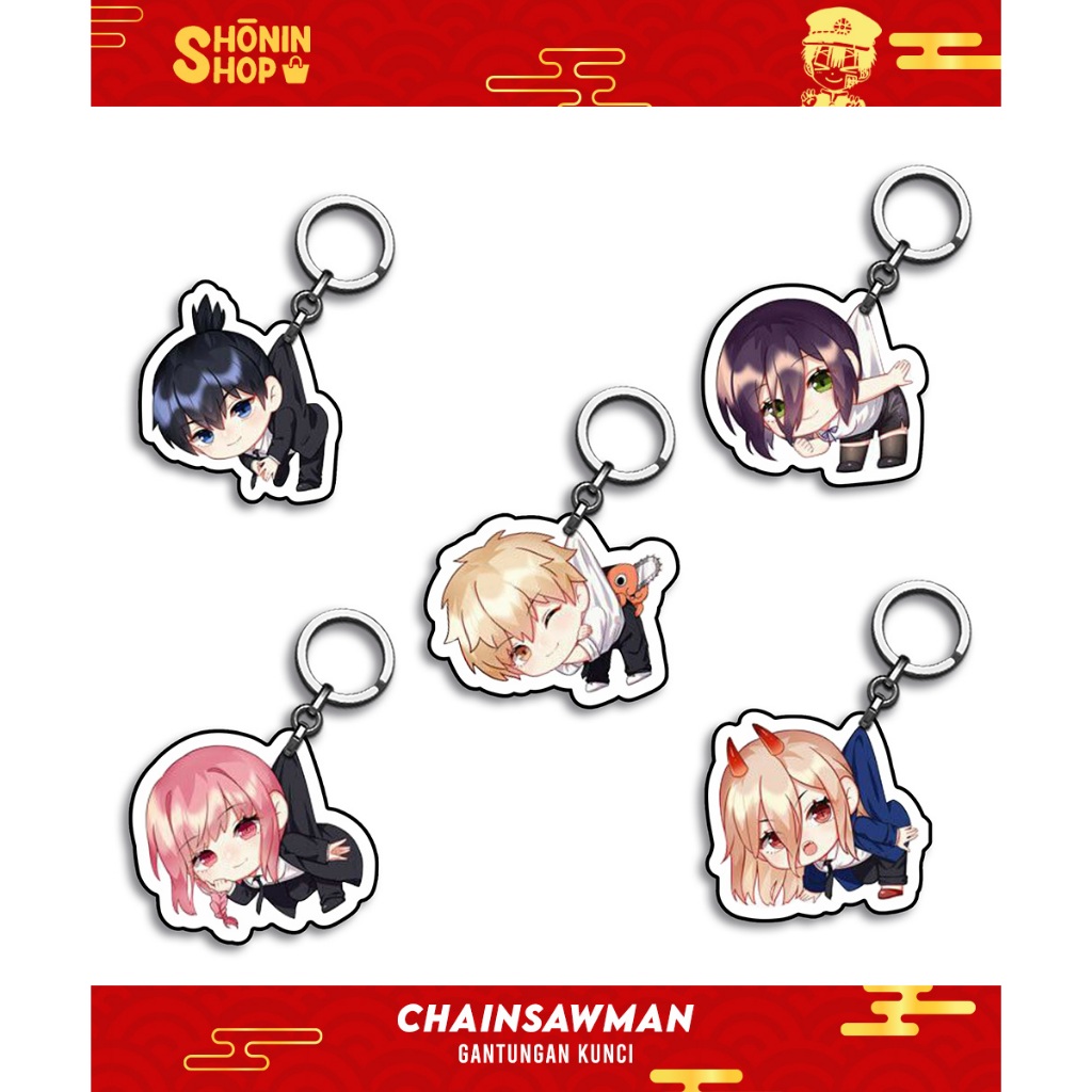 Jual [BELI 3 GRATIS 1] Gantungan Kunci Anime Chainsawman | CSM ...