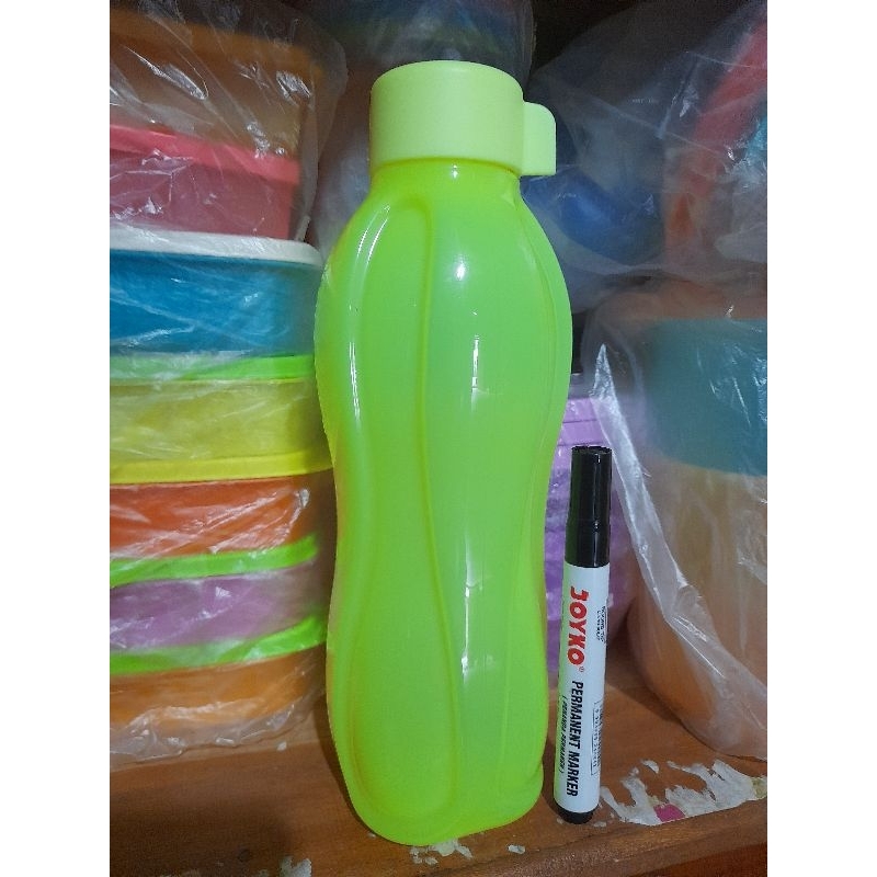Jual Botol minum botol eco / eco bottle 1 liter tutup putar tupperware ...