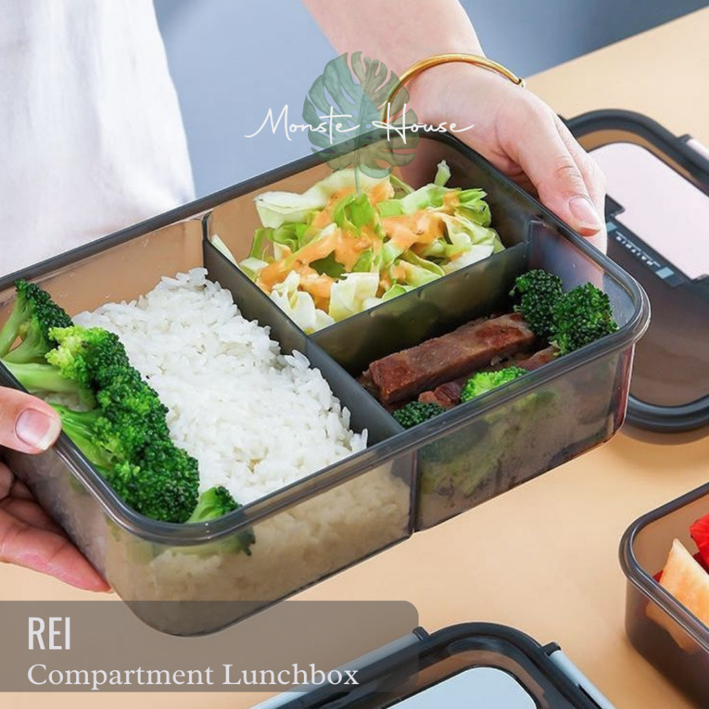 Jual |MONSTE| REI Bento Box Makanan Simple Lunch Box Makanan Estetis ...