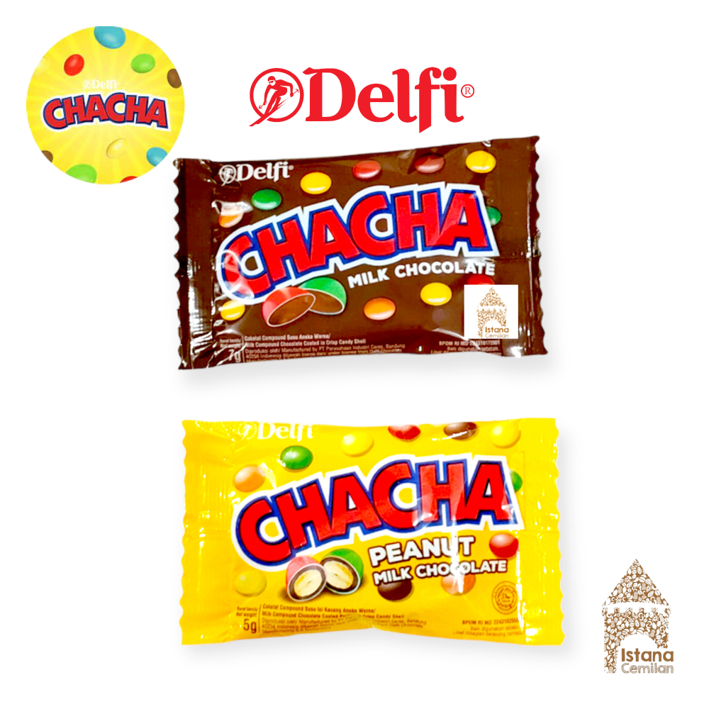 Jual Delfi Cha Cha Milk Chocolate / Peanut Cokelat 5 Gram SATUAN ...