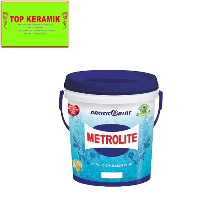 Jual Cat Tembok & Plafon Metrolite Putih 20kg | Shopee Indonesia