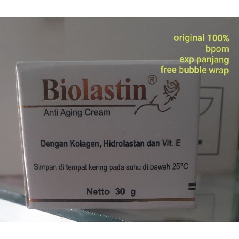Jual Biolastin cream 30 gram (krim pelembab) | Shopee Indonesia