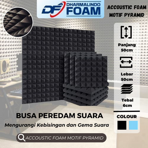 Jual Busa Peredam Suara - motif Pyramid 50x50x6cm - ACCOUSTIK ...