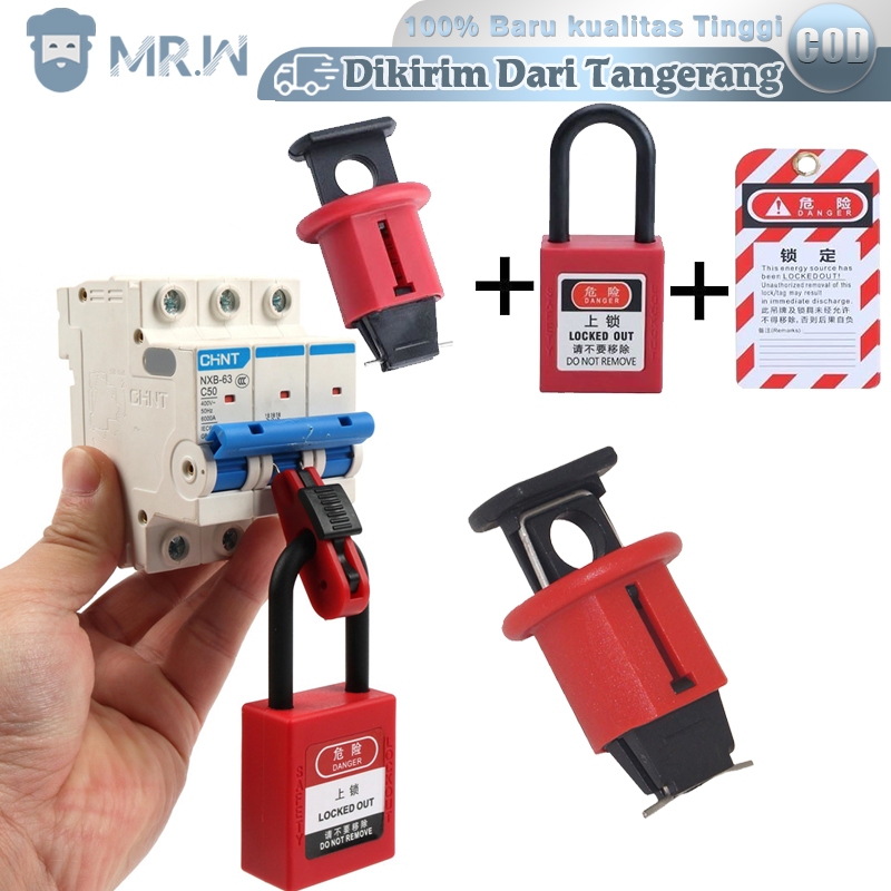 Jual 2pcs Miniature Circuit Breaker Lockout Mcb Lockout Tag Out Mcb ...