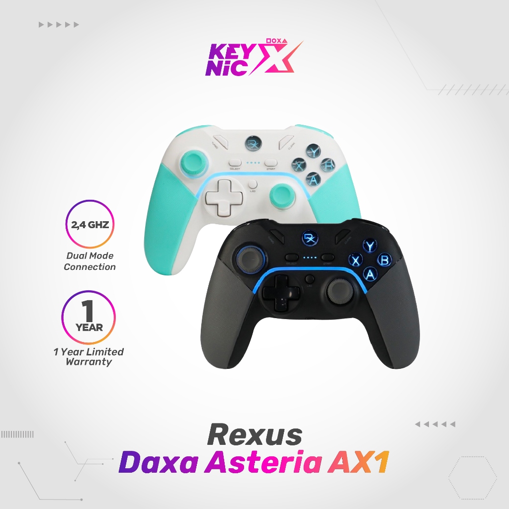 Jual Rexus Daxa Asteria Gen 2 V2 AX1 Wireless controller Gamepad ...