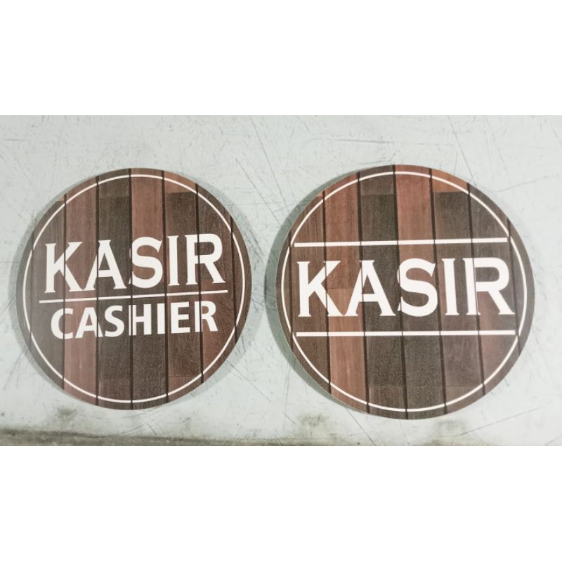 Jual kasir cashier tanda akrilik stiker sign signage print | Shopee ...