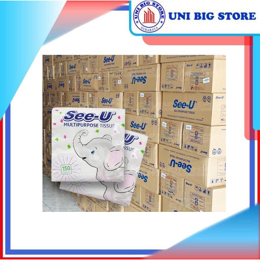 Jual SEE-U See U SeeU Tissue Pop Up Gajah 150 Sheets DUS 48 pcs Tisu ...