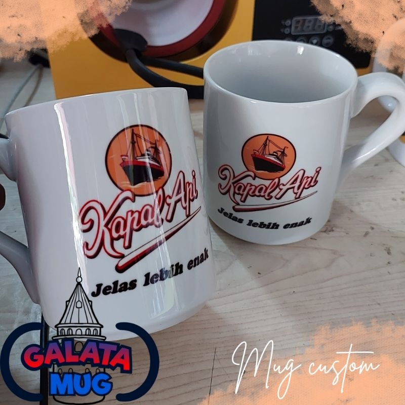 Jual mug kapal api (free bubble wrap + free box) | Shopee Indonesia