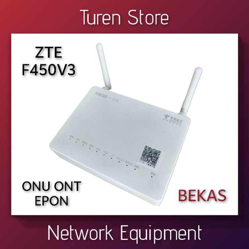 Jual ZTE F450 V3 EPON ONU ONT F450V3 Bekas support untuk EPON OLT HSGQ ...