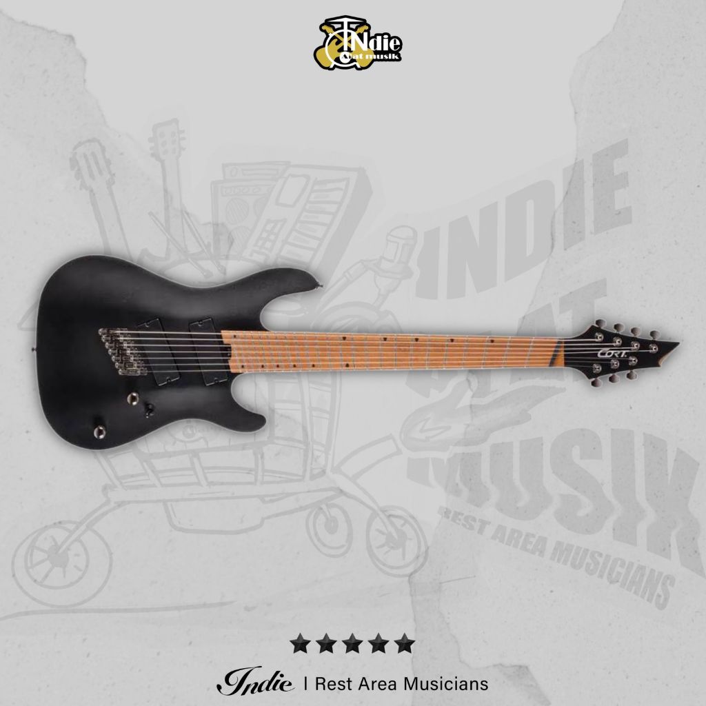 Jual Gitar Elektrik Cort KX307MS KX 307MS KX-307M OPBK Multi Scale 7 ...