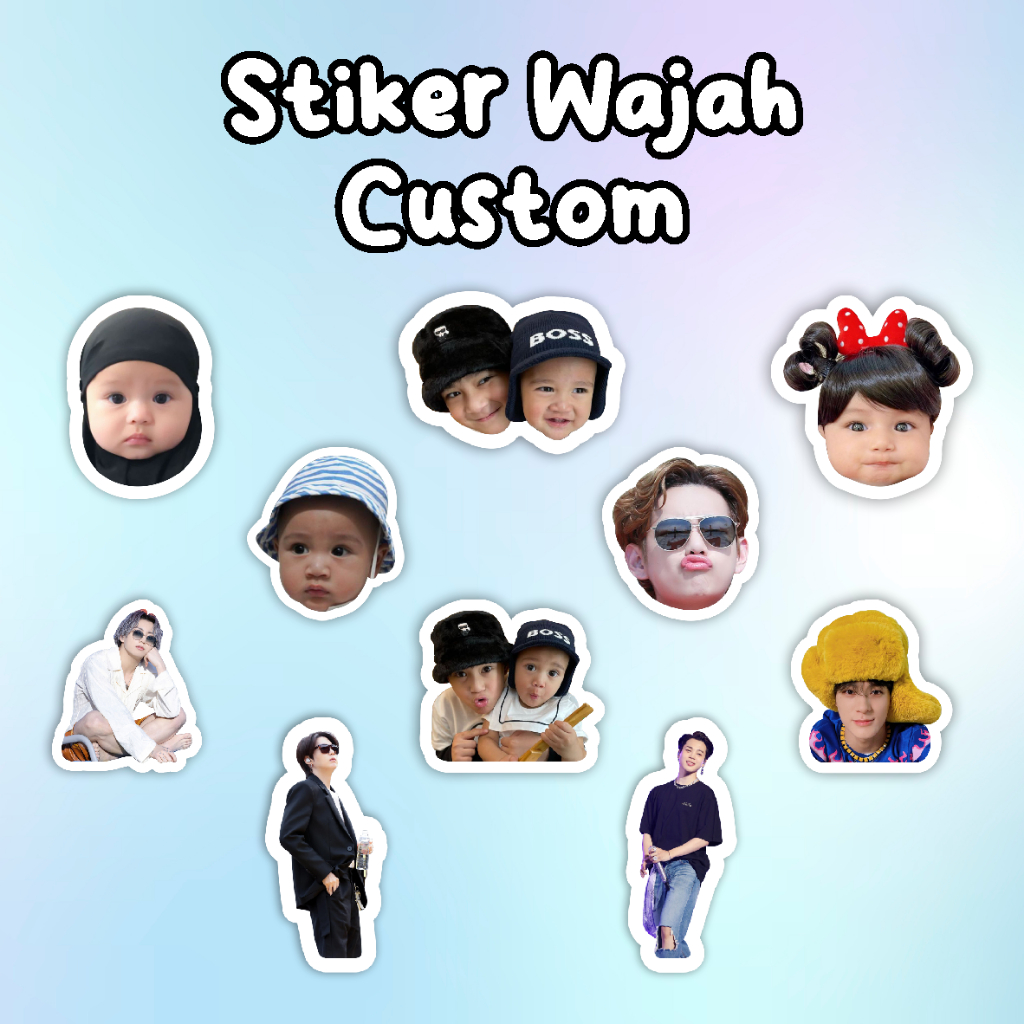 Jual Custom Stiker/Sticker Wajah/Muka Sendiri | Shopee Indonesia
