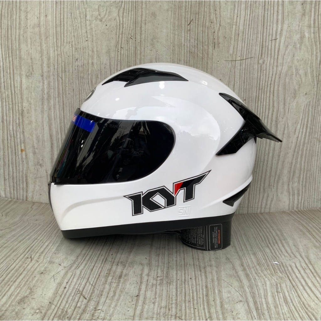 Jual HELM KYT R10 SOLID PUTIH|PAKET GANTENG R10\KYT R10\KYT ORIGINAL ...