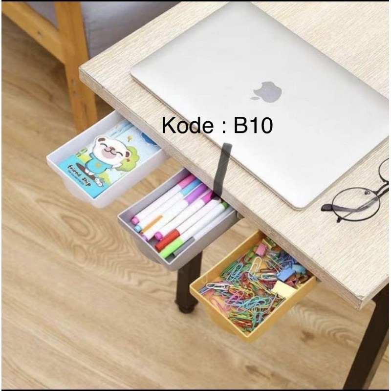 Jual Laci Tempel Bawah Meja Kotak Laci Tambahan Bawah Meja Portable ...
