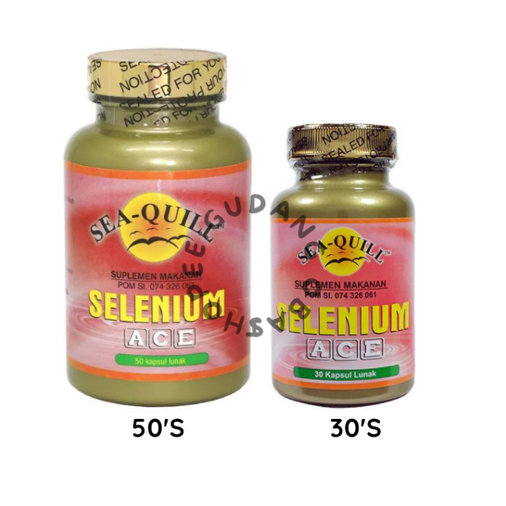 Jual SEA-QUILL SELENIUM ACE 30'S, 50'S - VITAMIN C 500 MG, Vitamin E ...