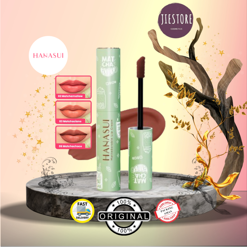 Jual Hanasui Mattedorable Lip Cream Matcha Latte Edition | Shopee Indonesia