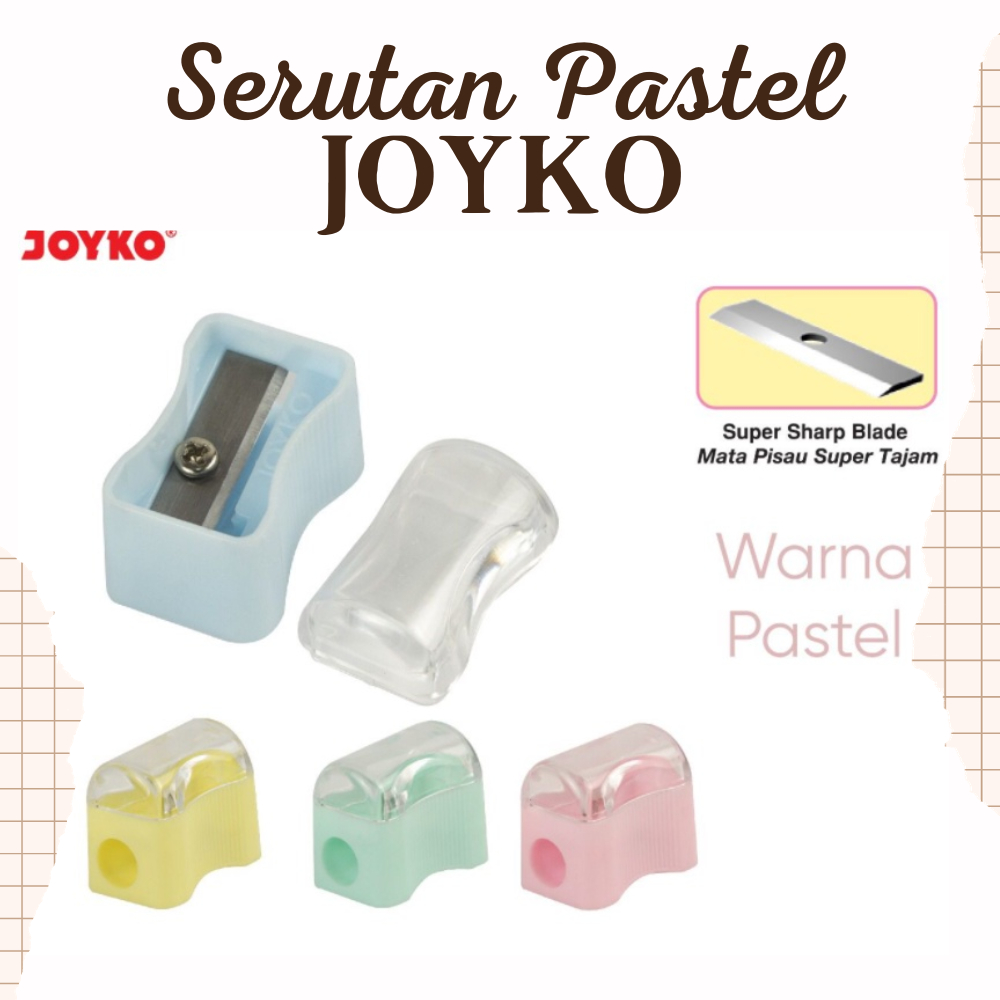 Jual Rautan / Orotan / Serutan Pensil Joyko PASTEL SP - 362PTL | Shopee Indonesia