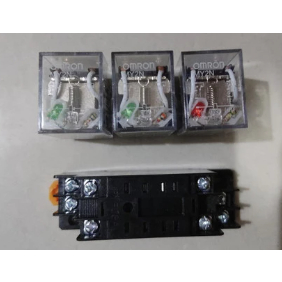 Jual Relay Omron MY2N MY2-N 8 Pin Kaki 220VAC 24DC 12VDC Socket PYF08A-E - 220V | Shopee Indonesia