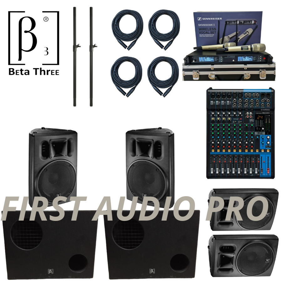 Jual Paket Premium 2 soundsystem cafe Beta three U15A + Mixer Yamaha MG ...