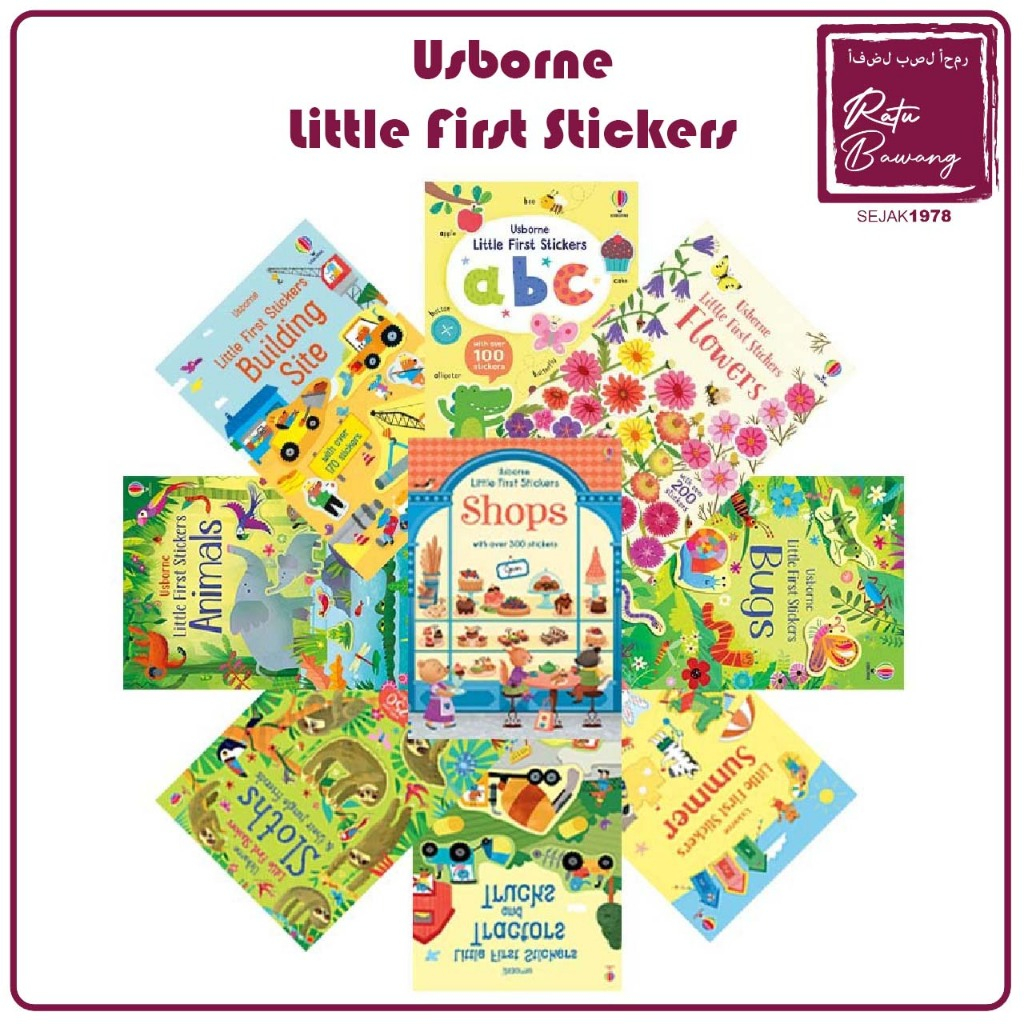 Jual Usborne little first stickers Sticker book Activity book buku ...