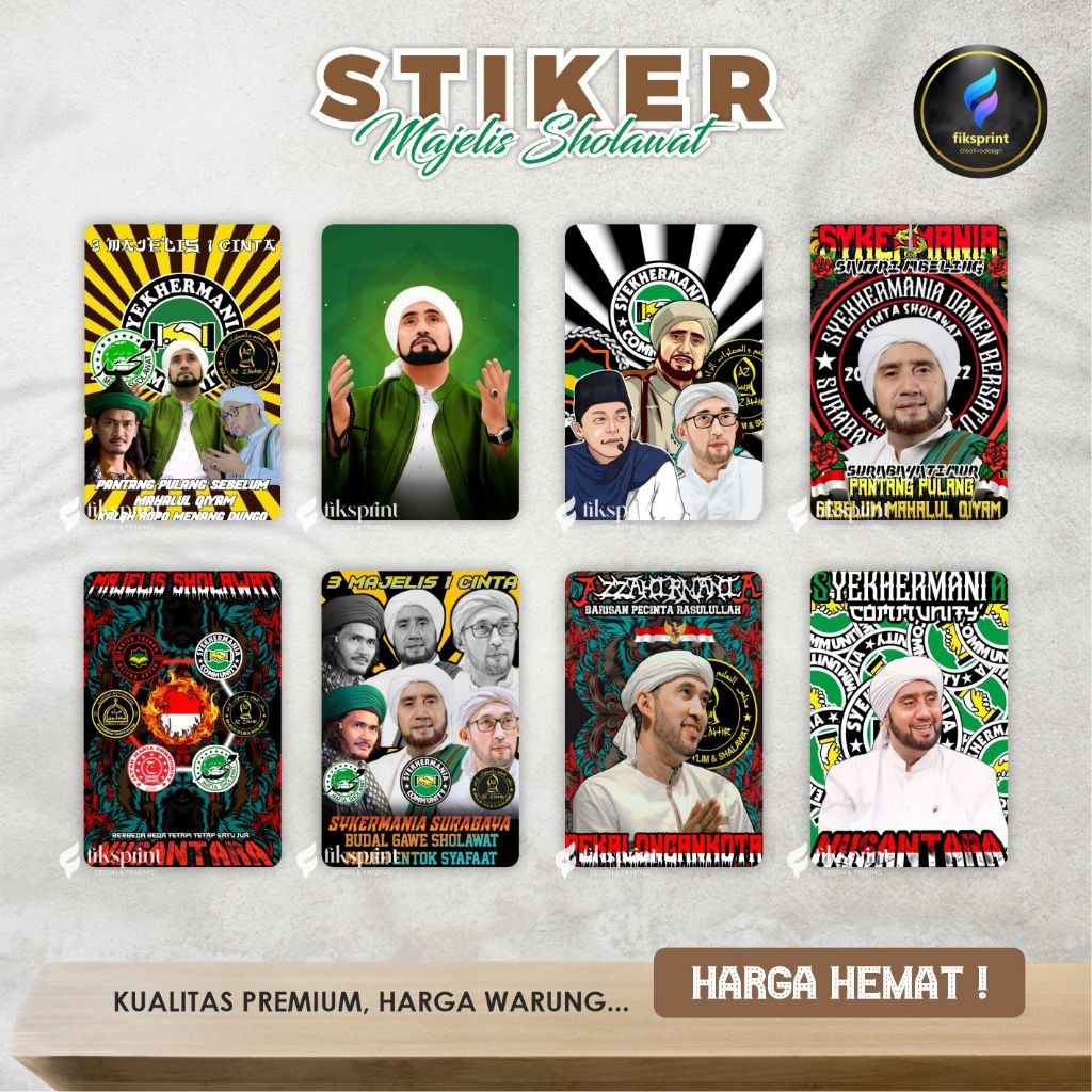 Jual (isi 49 pcs) Stiker Majelis Zahirmania, Syekhermania, Mafia ...