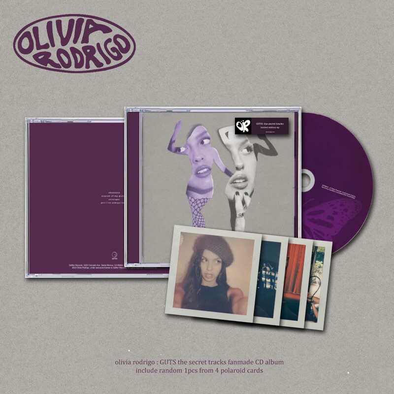 Jual CD OLIVIA RODRIGO - GUTS THE SECRET TRACKS CD ALBUM . OLIVIA RODRIGO CD , OLIVIA RODRIGO ...