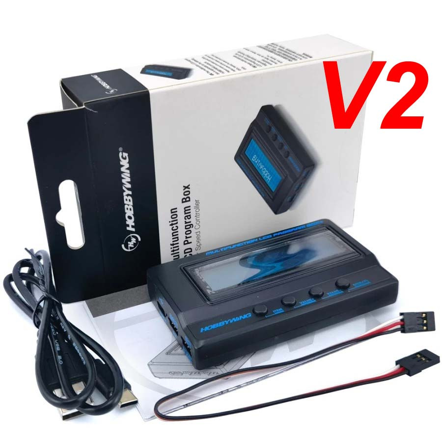 Jual Hobbywing Program Box V2 Multifunction LCD Xerun Ezrun Platinum with USB Type C 30502001 ...