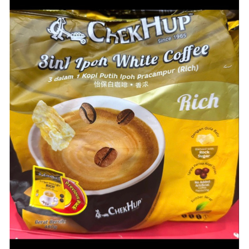 Jual Chek Hup 3in1 Ipoh White Coffee King 12sachet chekhup rich | Shopee Indonesia