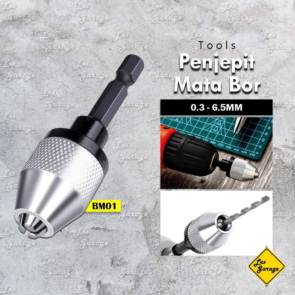 Jual Kepala Bor Mini Drill Chuck Adapter Mata Bor Obeng Elektrik ...